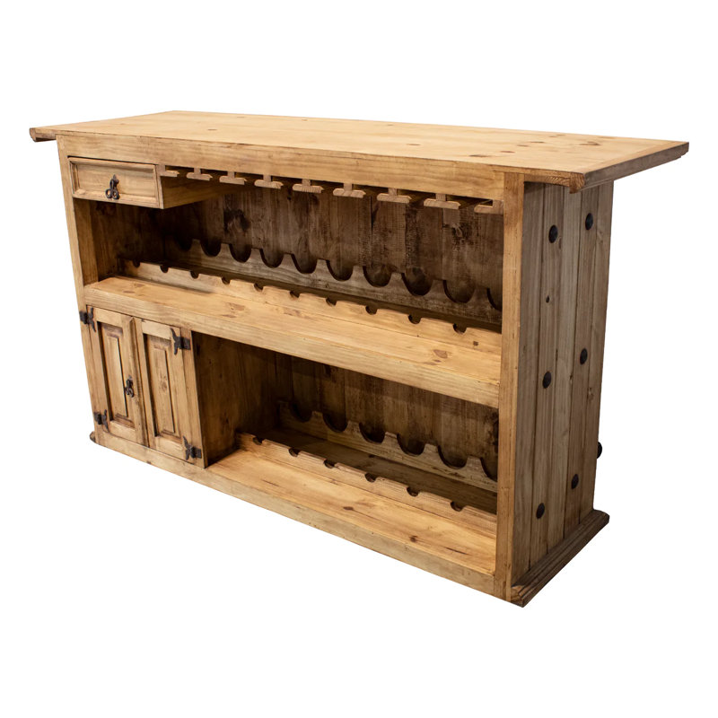 Millwood Pines Barlet Bar with Wine Storage | Wayfair